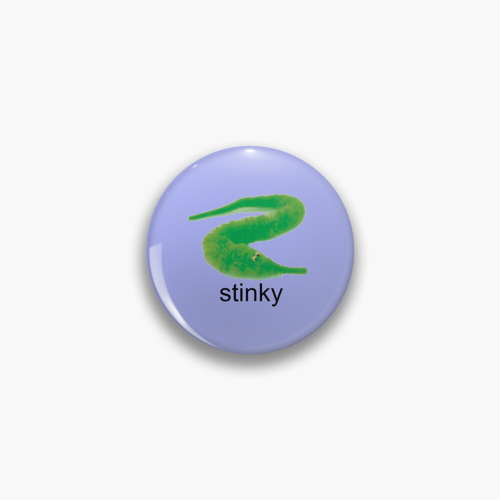"stinky worm on a string" Pin for Sale by claire-mcculley | Redbubble