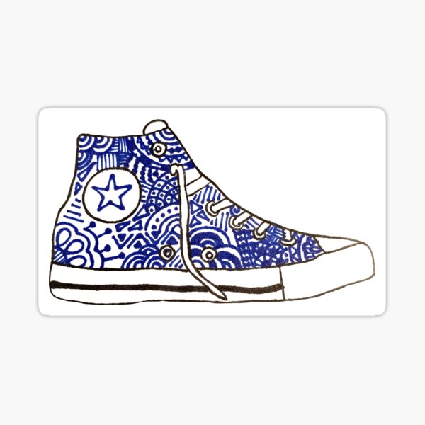 "Converse Zentangle" Sticker for Sale by dati2328 | Redbubble