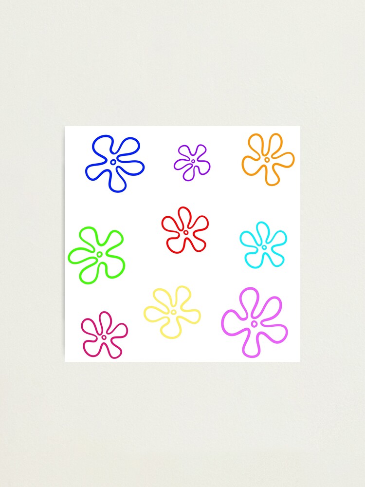 "Flower Clouds Spongebob" Photographic Print for Sale by Mojocoopy27 ...