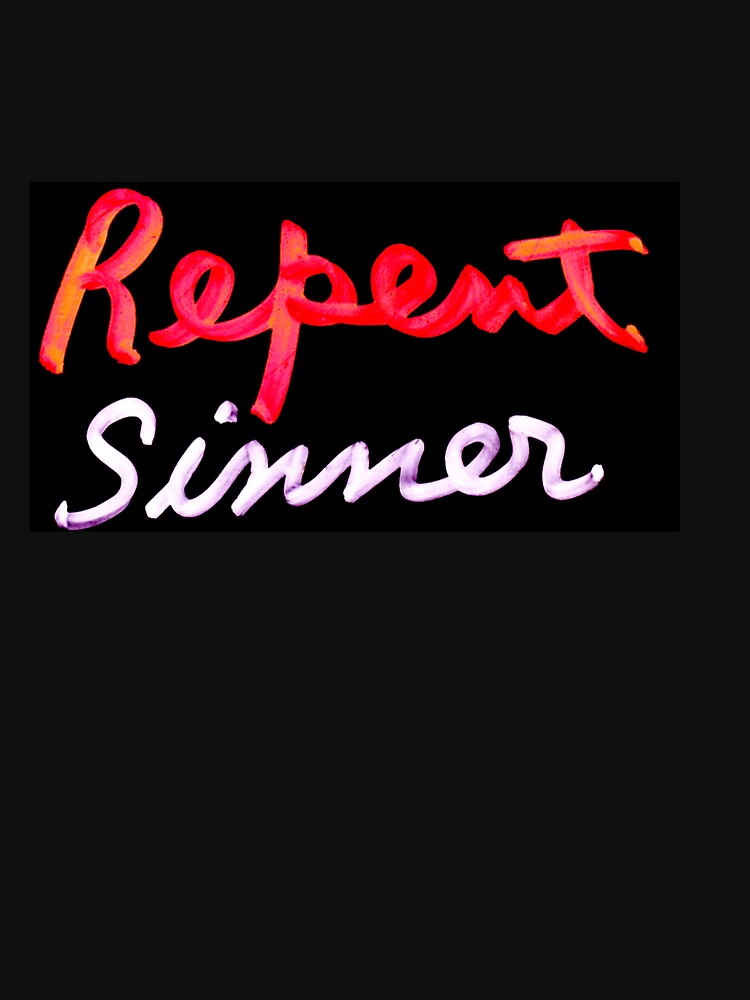 "Repent sinner Vancouver stickers" T-shirt by applecored | Redbubble