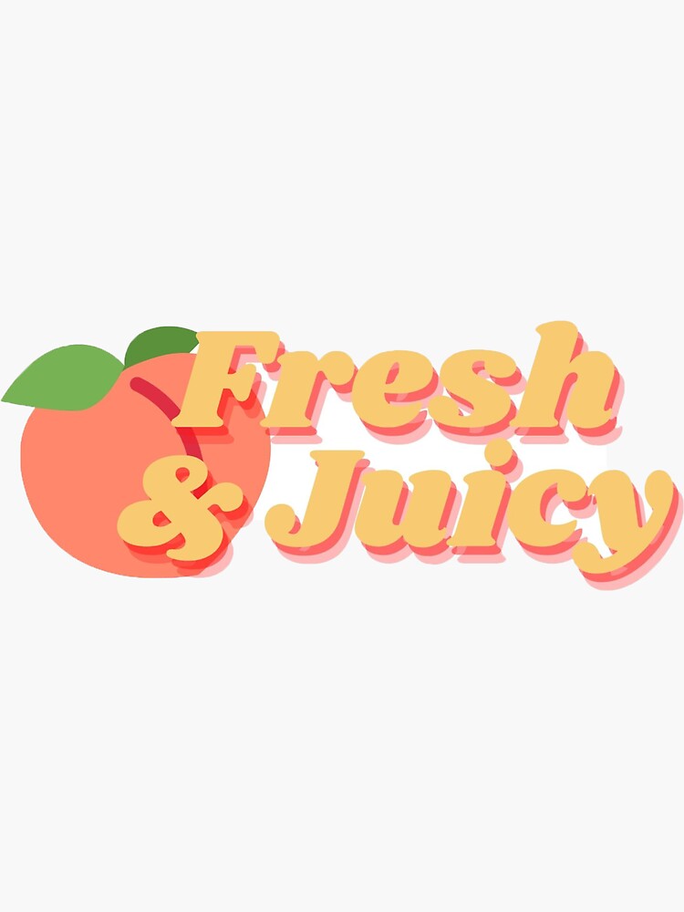 "Fresh & Juicy Graphic" Sticker by knoelstudios | Redbubble