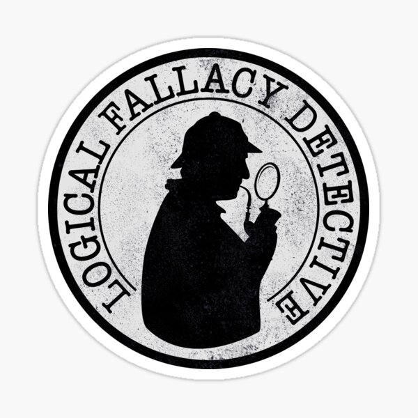 "Logical Fallacy Detective (distressed look)" Sticker for Sale by ...