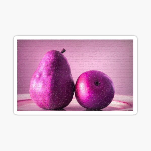 "Pink Pears" Sticker for Sale by fineart2017 | Redbubble