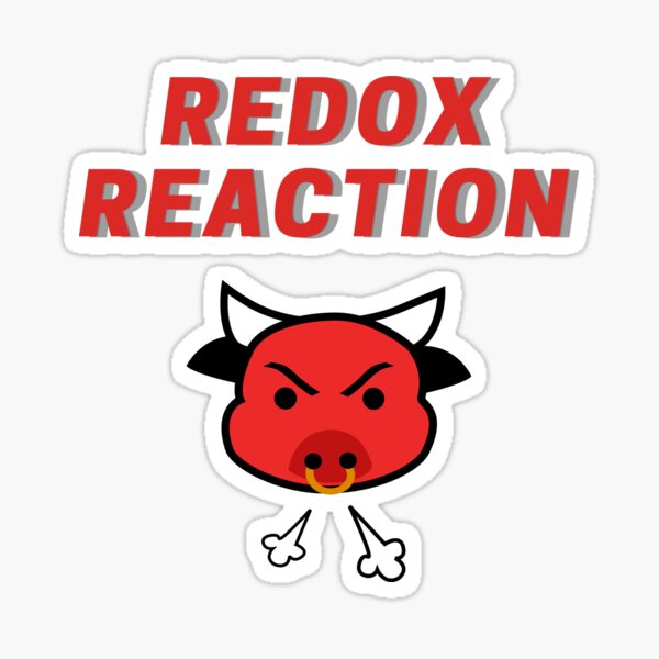 "Redox reaction - chemistry reference" Sticker by fun-science-tee ...