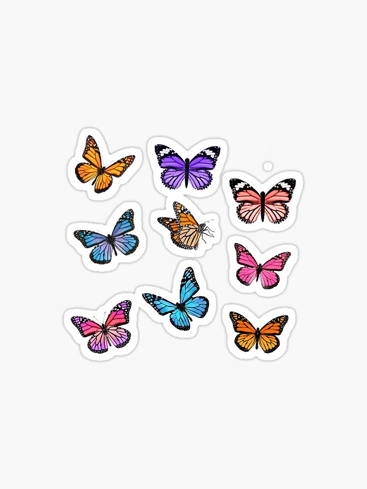 "butterfly sticker pack" Sticker for Sale by sophiaaaaShop | Redbubble