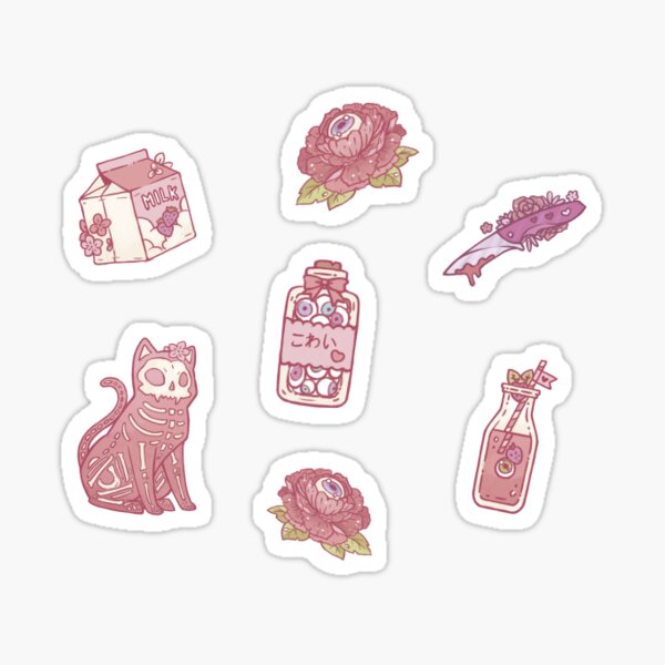 "Pink World Pack!" Sticker by MacheRov | Redbubble