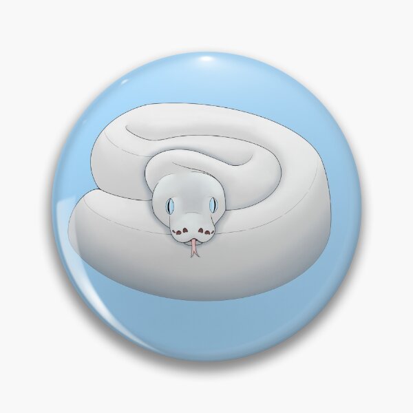 "Blue Eyed Leucistic Ball Python" Pin for Sale by reptileworld | Redbubble