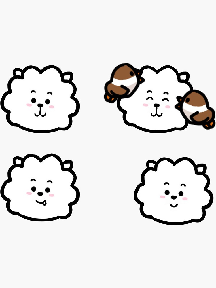 "RJ Jin Pack" Sticker for Sale by MelonyPrints | Redbubble