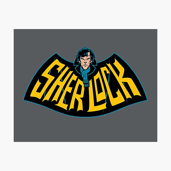 "Sherlock Logo" Photographic Print by harebrained | Redbubble