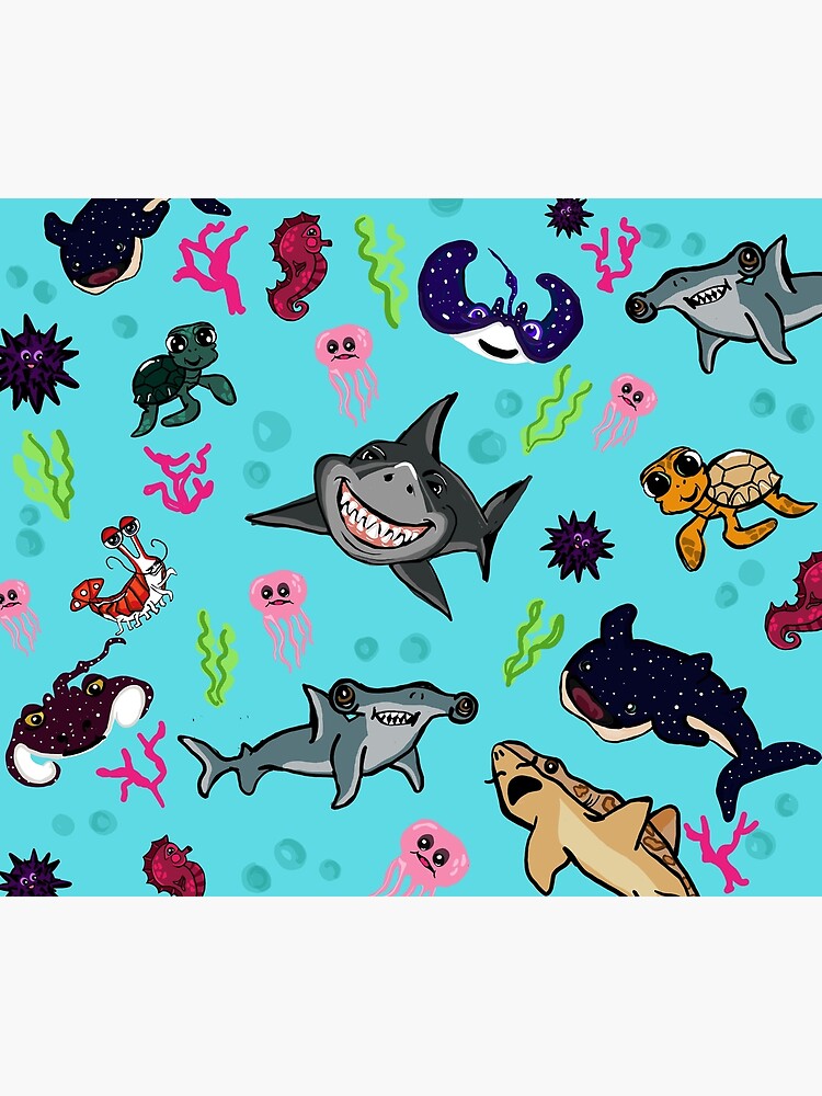 "Sea Creature Adventure" Art Print for Sale by Gamora1067 | Redbubble
