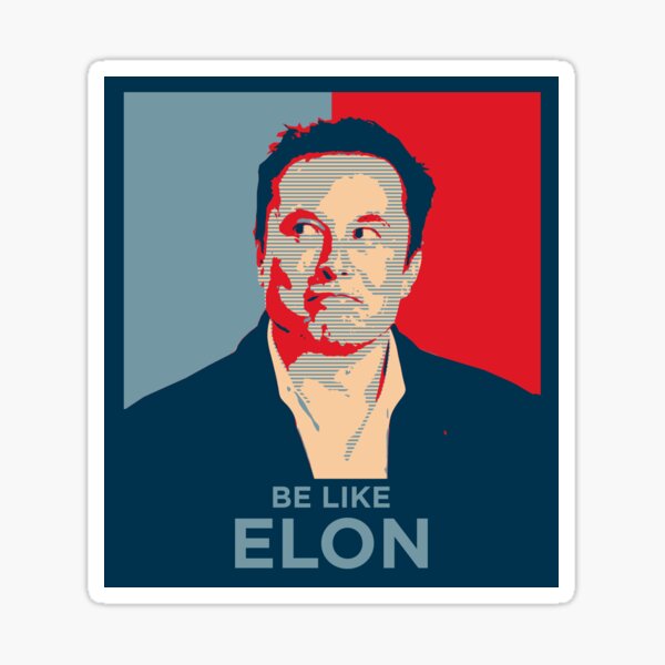 "elon musk vintage" Sticker for Sale by Ortzi68 | Redbubble