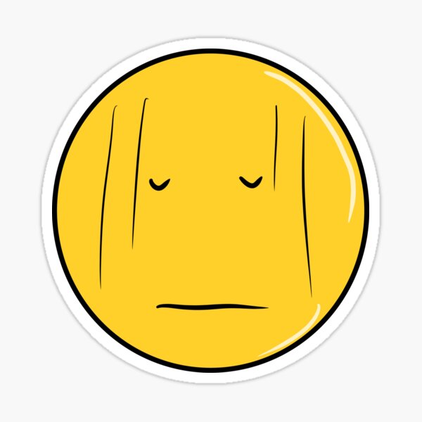 "Tired emoji " Sticker for Sale by Pixel-gor | Redbubble