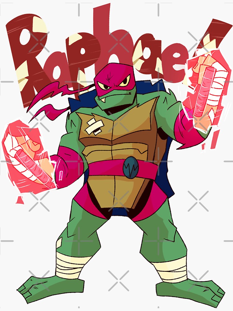 "ROTTMNT- Raphael" Sticker for Sale by Giraffenecc | Redbubble