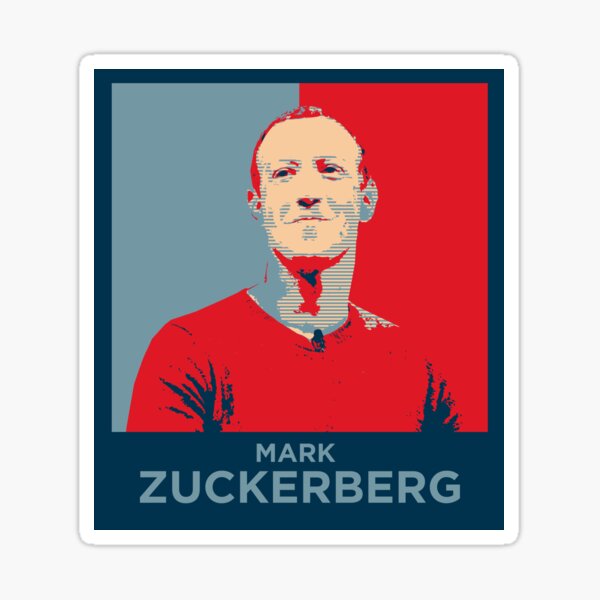 "Mark Zuckerberg" Sticker for Sale by Ortzi68 | Redbubble