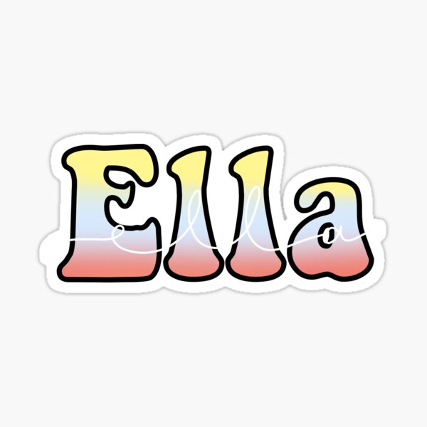 "Ella custom" Sticker by chloemadesigns | Redbubble