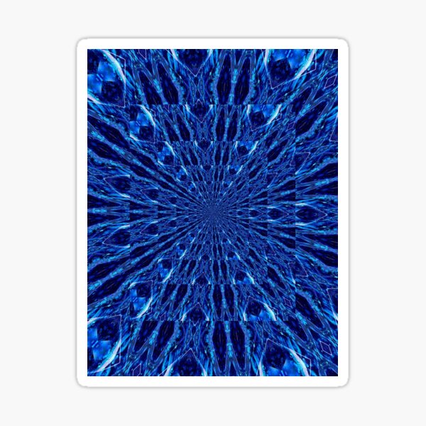 "Royal Blue Reflective Pattern" Sticker for Sale by Korroby | Redbubble