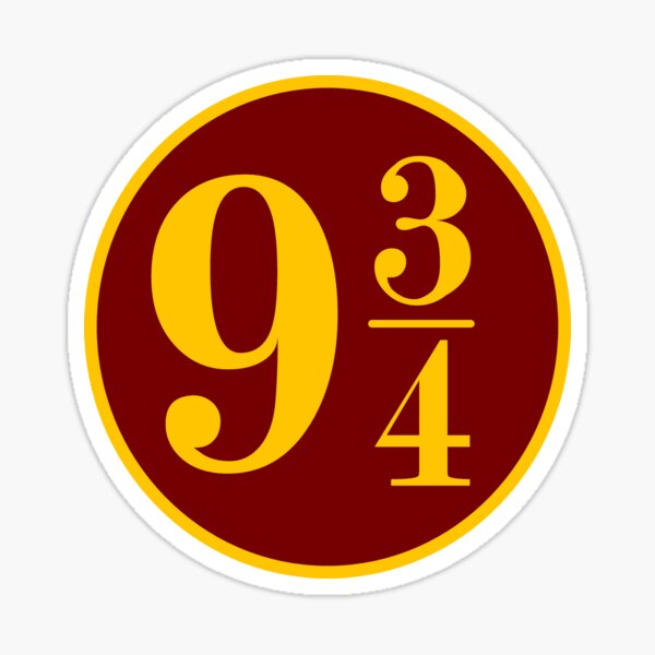 Platform 9 Stickers | Redbubble