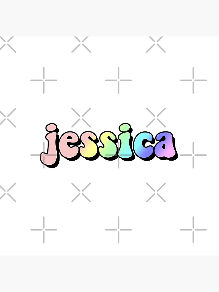 "aesthetic rainbow jessica name" Photographic Print for Sale by ...