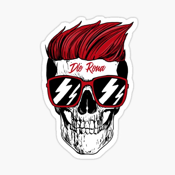 "Die Rona Skull" Sticker by ThatFamilySwag | Redbubble