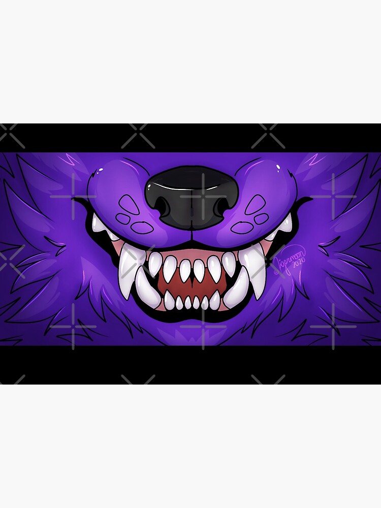 "Purple Wolf Maw" Mask by TigermoonEstara | Redbubble