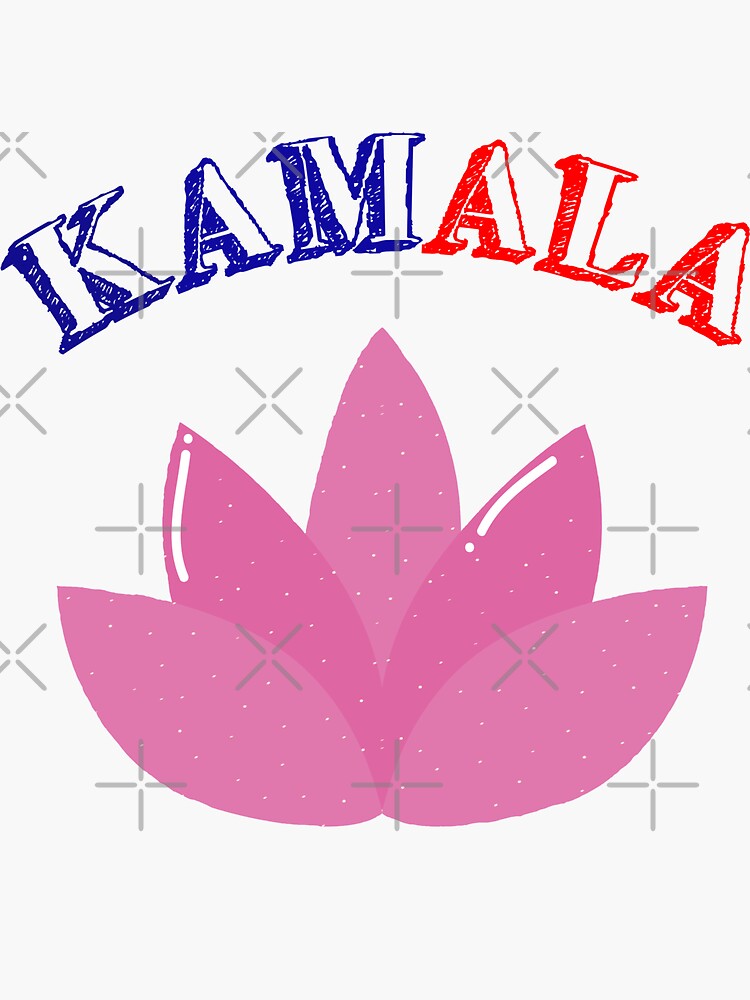 "Kamala - a pretty blooming lotus " Sticker by kavi07 | Redbubble
