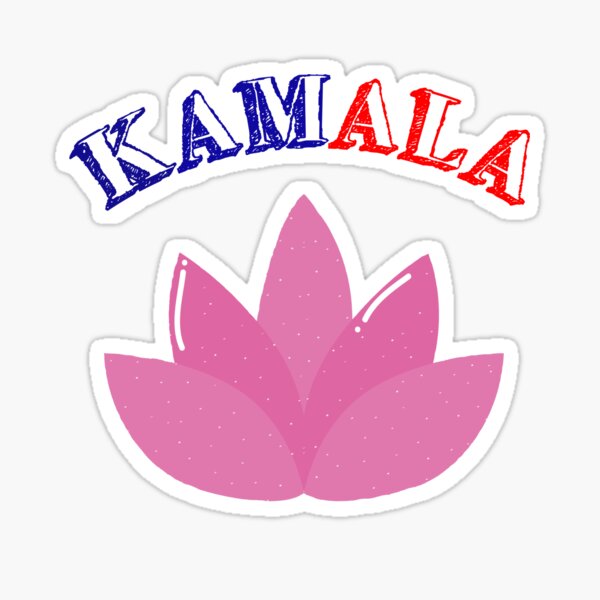 "Kamala - a pretty blooming lotus " Sticker by kavi07 | Redbubble