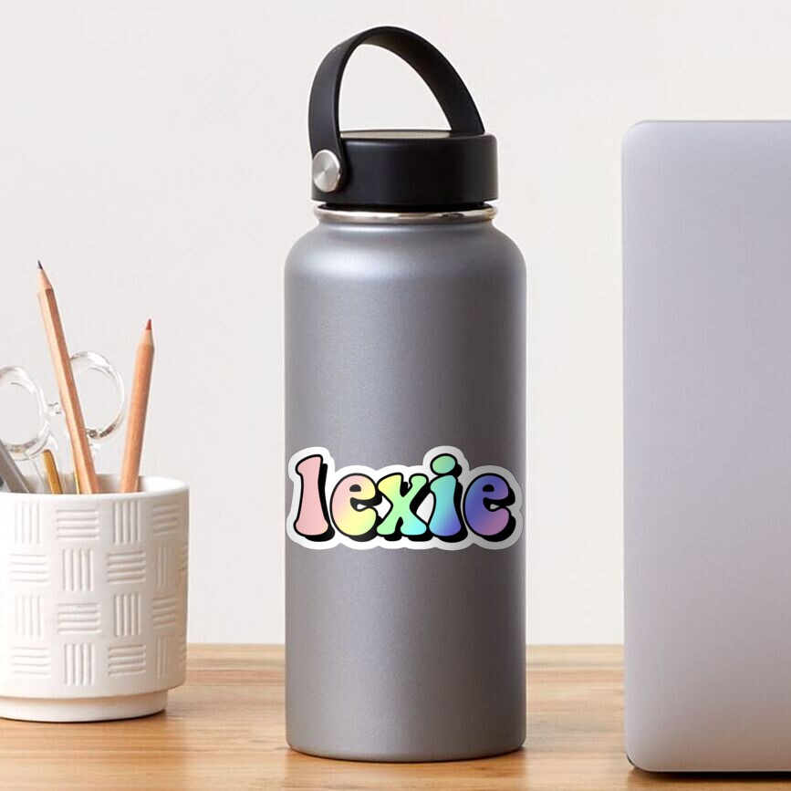 "aesthetic rainbow lexie name" Sticker for Sale by STAR10008 | Redbubble