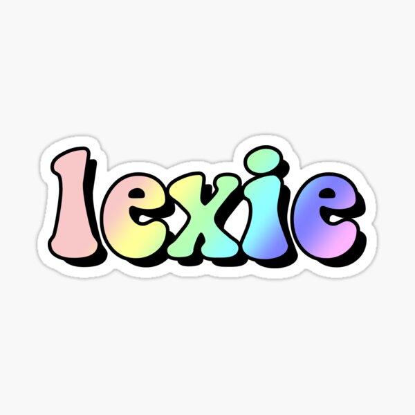 "aesthetic rainbow lexie name" Sticker for Sale by STAR10008 | Redbubble