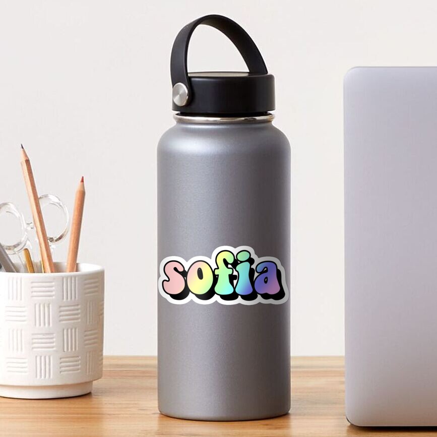 "aesthetic rainbow sofia name" Sticker for Sale by STAR10008 | Redbubble