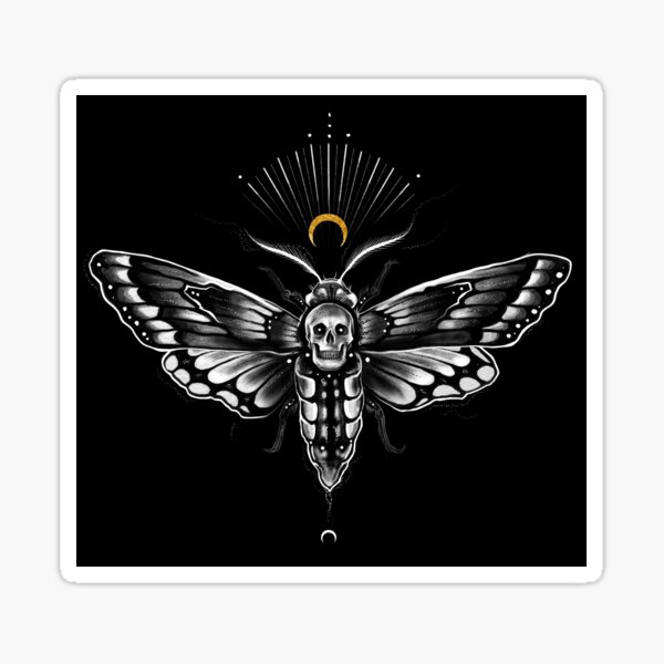 "Death's Head" Sticker for Sale by fellowfauna | Redbubble