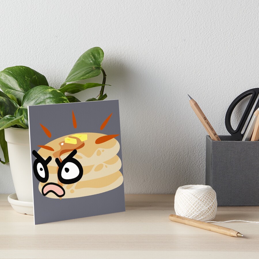 "Angry Pancake" Art Board Print by WrongArt | Redbubble