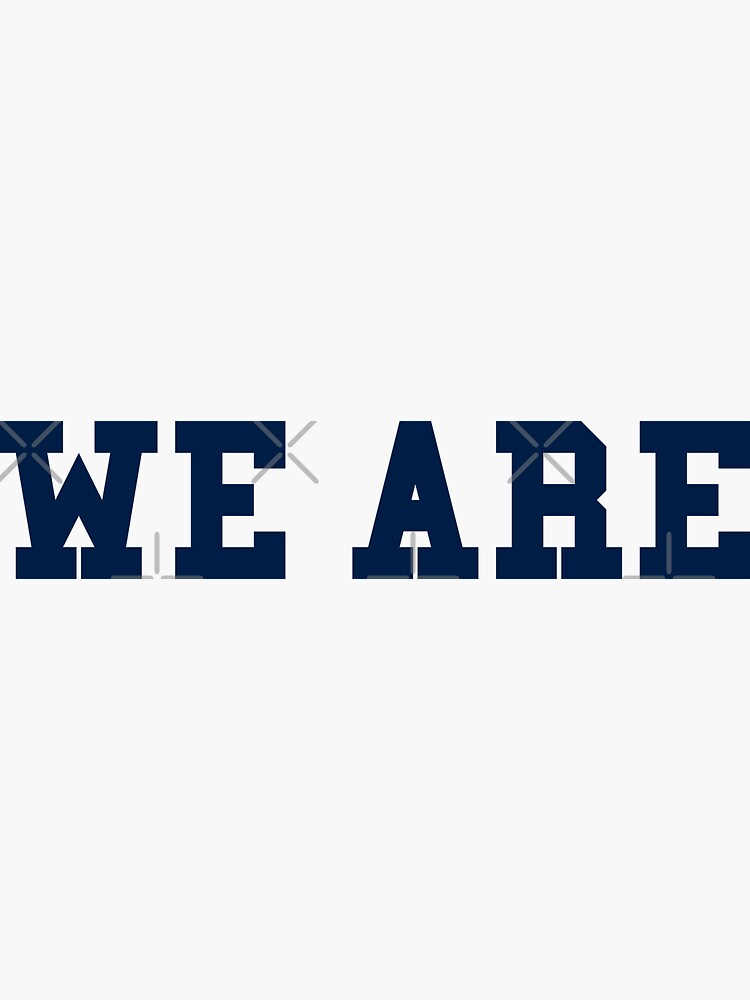 "WE ARE" Sticker for Sale by corbrand | Redbubble