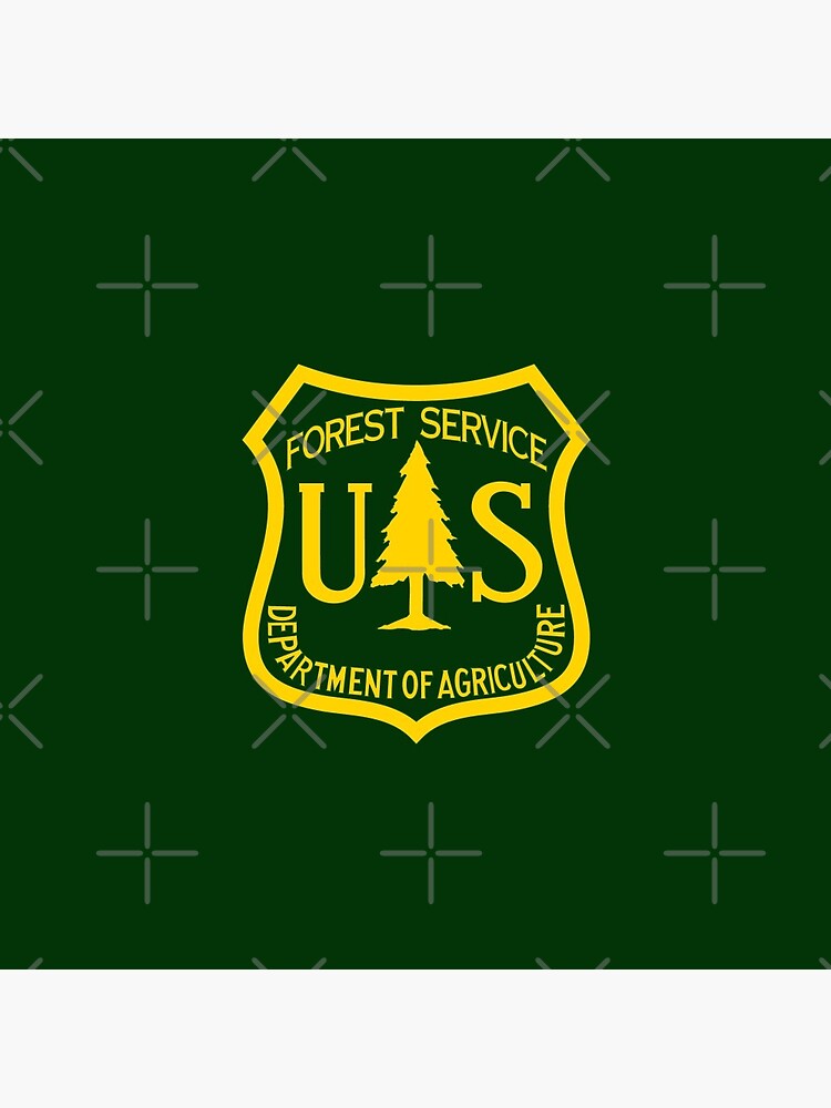 "U.S. Forest Service Logo (Yellow/Transparent)" Pin for Sale by ...
