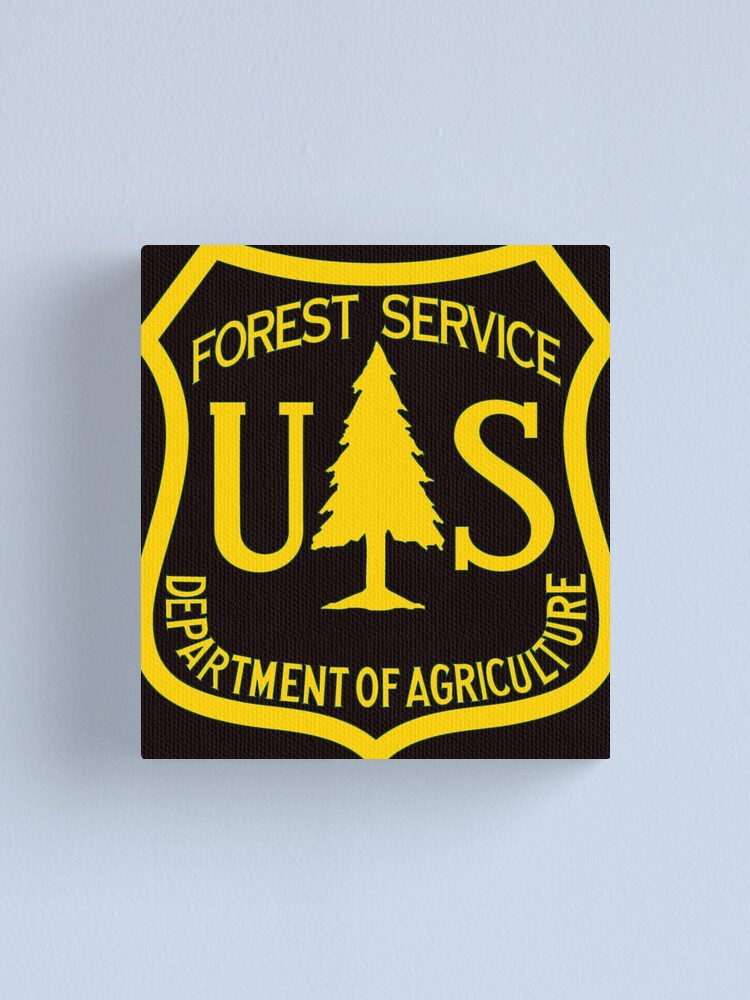 "U.S. Forest Service Logo (Yellow/Transparent)" Canvas Print for Sale ...
