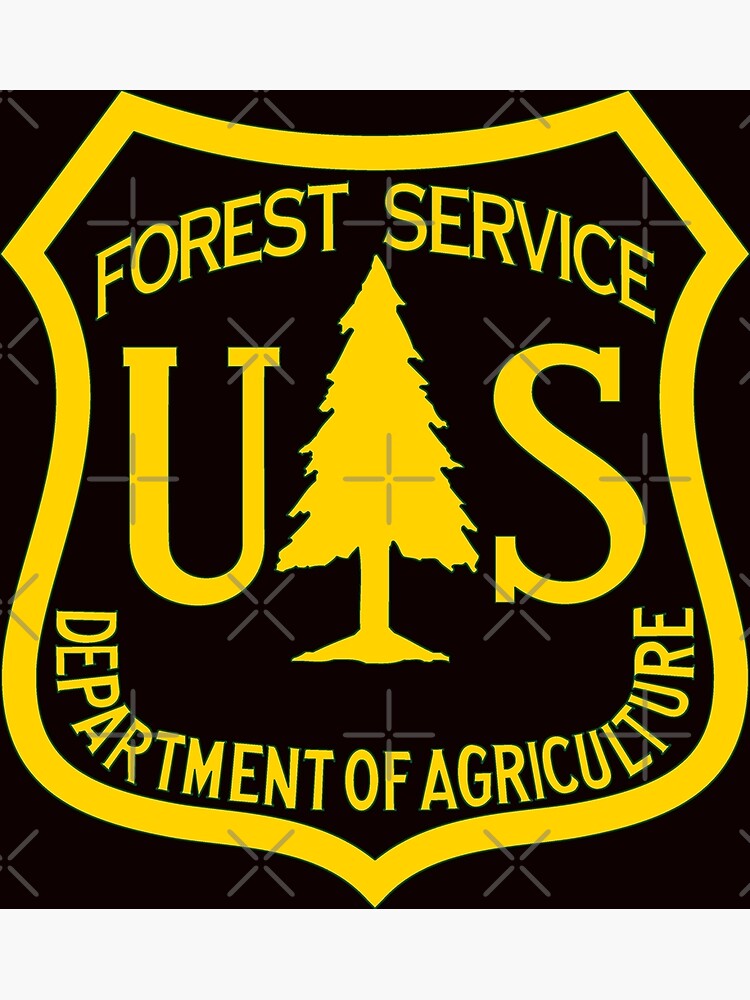 "U.S. Forest Service Logo (Yellow/Transparent)" Art Print by ...