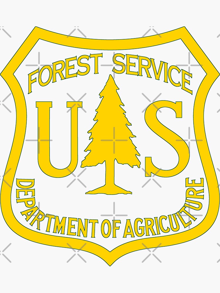 "U.S. Forest Service Logo (Yellow/Transparent)" Sticker by enigmaticone ...