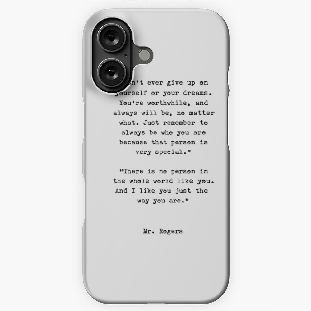 "Mr. Rogers | Typewriter Style Quote" Mounted Print for Sale by ...