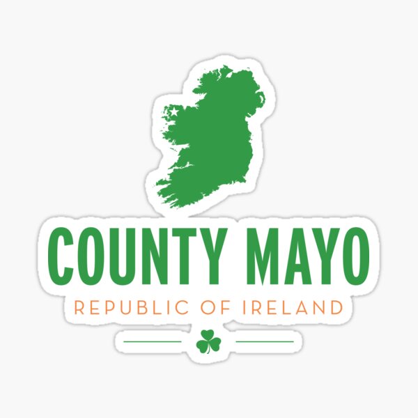 "COUNTY MAYO" Sticker for Sale by BYRNENYC | Redbubble