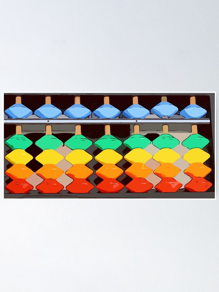 "Rainbow abacus " Poster for Sale by flickertoaflame | Redbubble