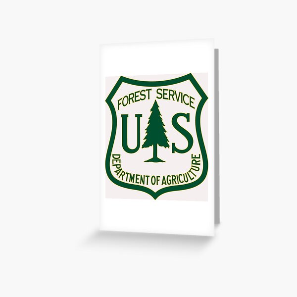 "U.S. Forest Service Logo (Green/Transparent)" Greeting Card by ...