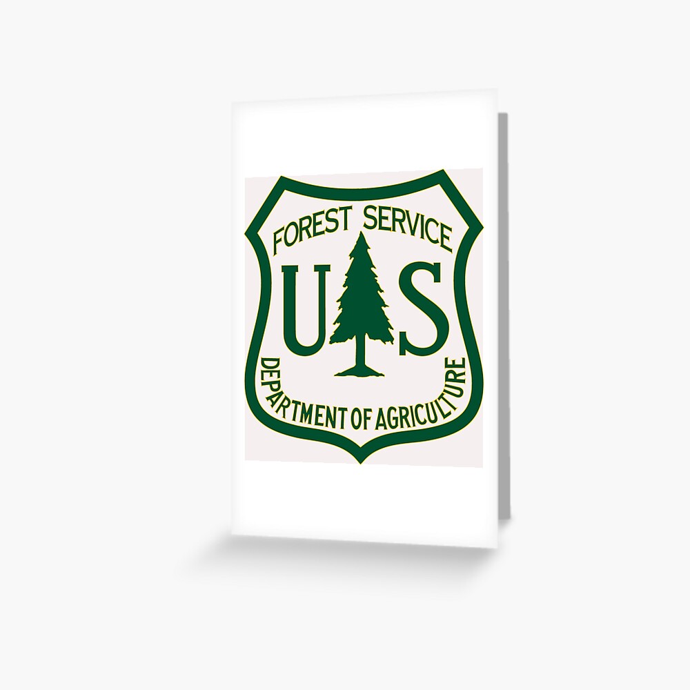 "U.S. Forest Service Logo (Green/Transparent)" Greeting Card by ...