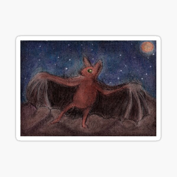 "Dancing bat" Sticker for Sale by Cat-Igrun | Redbubble