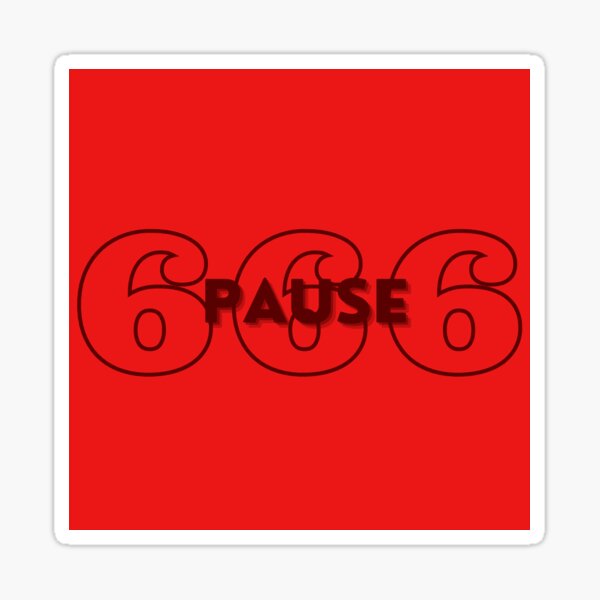 "666 angel number sticker" Sticker for Sale by 444wrldwide | Redbubble