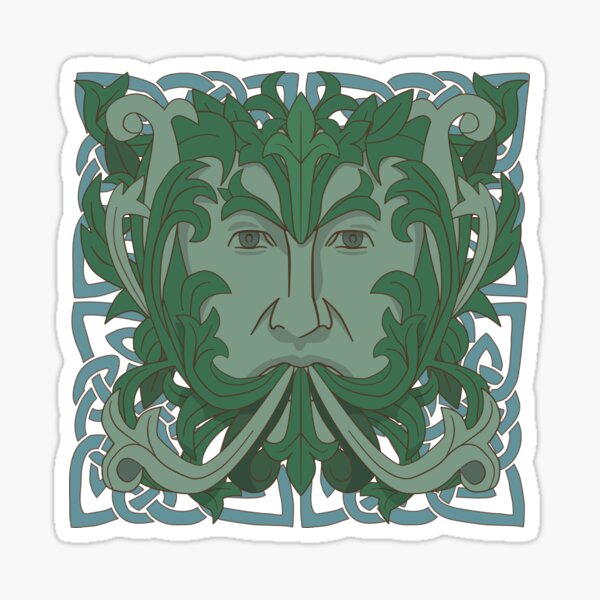 "The Green Man" Sticker for Sale by Aakheperure | Redbubble