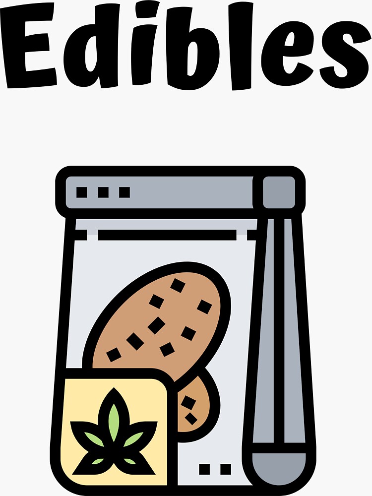 "Edibles" Sticker by diverse-designs | Redbubble