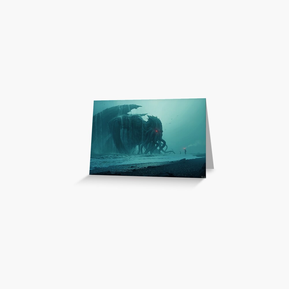 "Cthulhu Awakens" Greeting Card by andreewallin | Redbubble