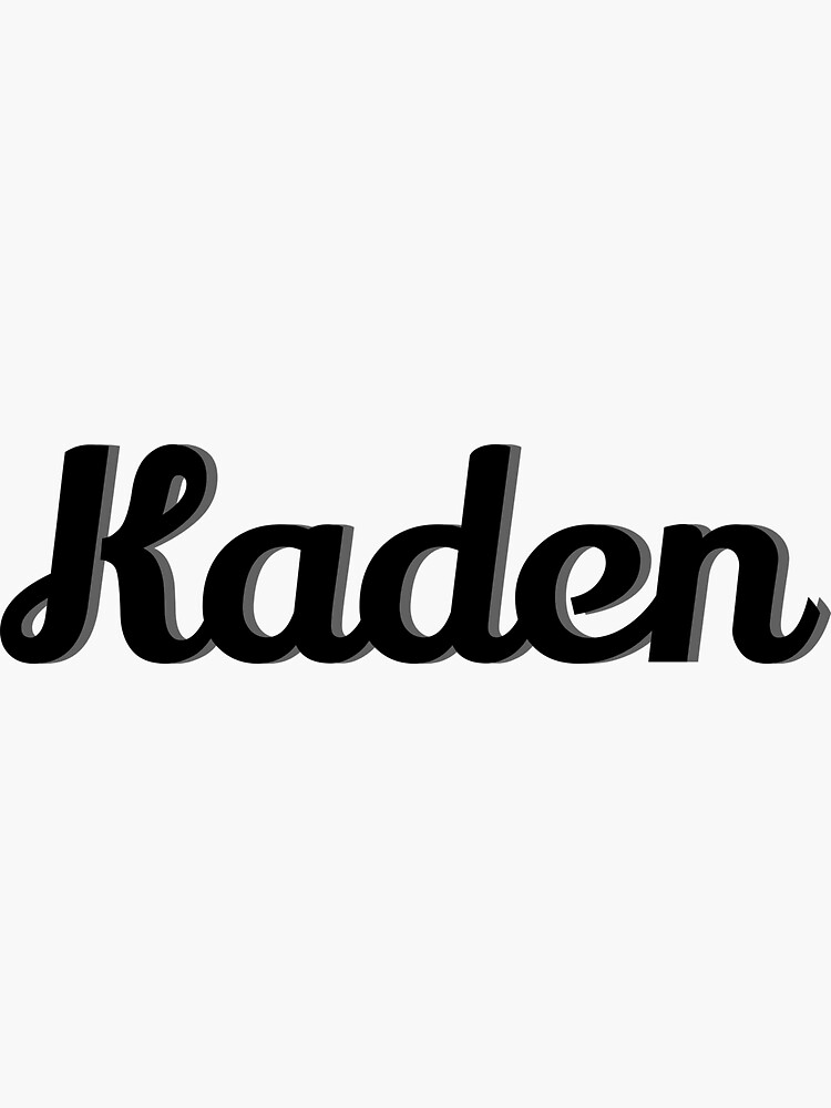 "Kaden" Sticker for Sale by YAYORE19 | Redbubble