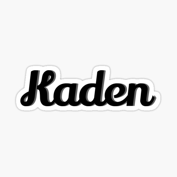"Kaden" Sticker for Sale by YAYORE19 | Redbubble