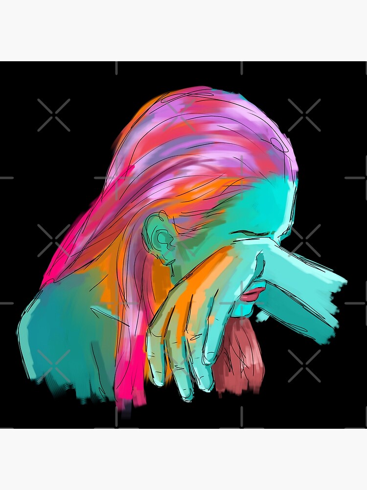 "Crying Girl" Poster for Sale by KennyLucky | Redbubble