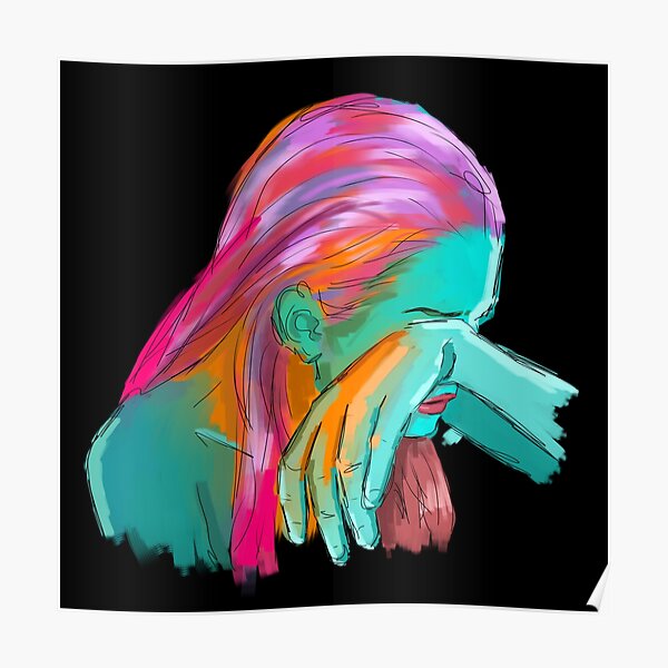 "Crying Girl" Poster for Sale by KennyLucky | Redbubble